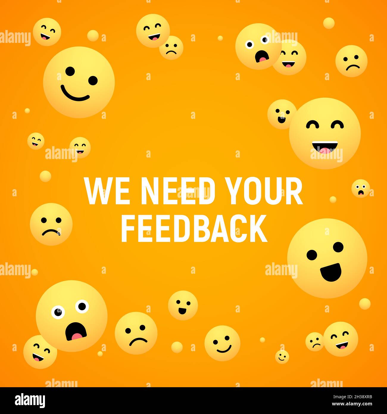 We want your feedback good mood vector scale. Emoji feedback survey ...
