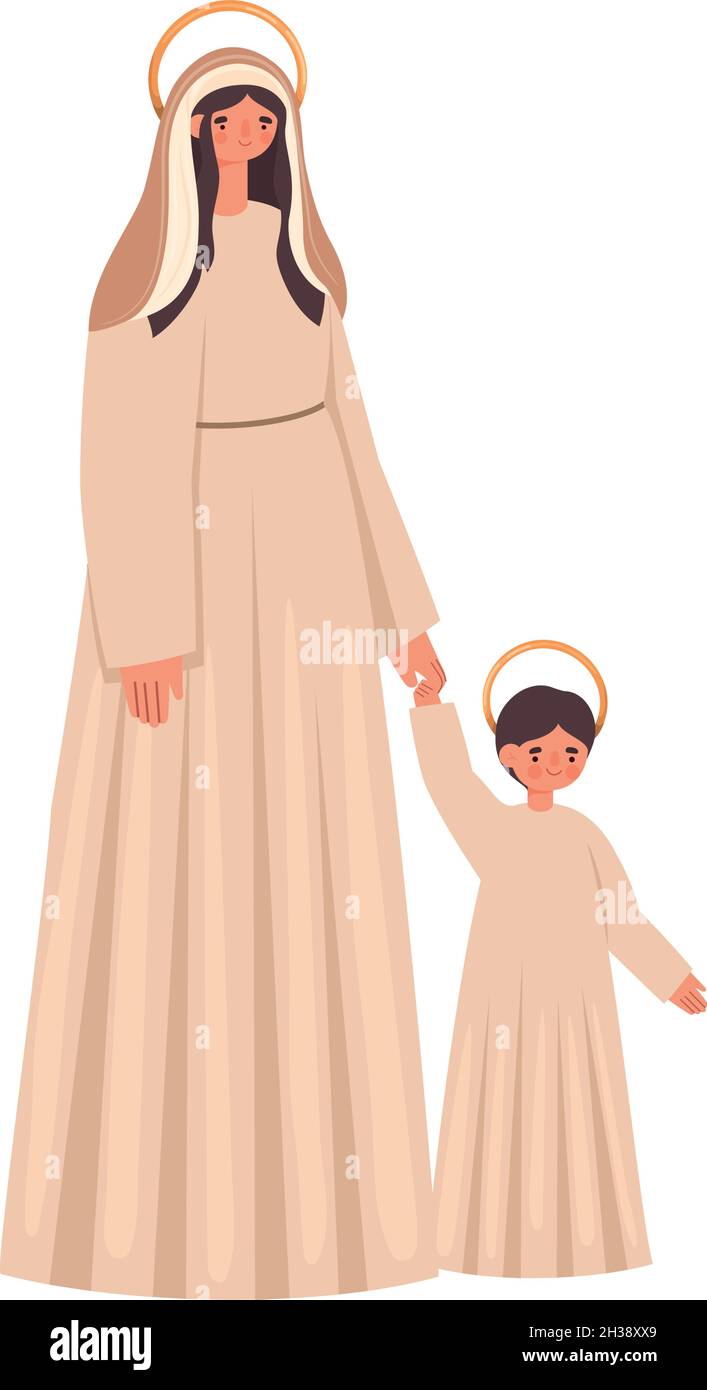 Birth of maria Stock Vector Images - Alamy