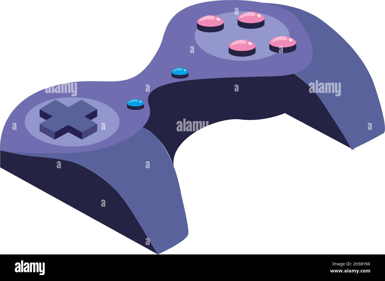 Video game control purple Stock Vector Images - Alamy