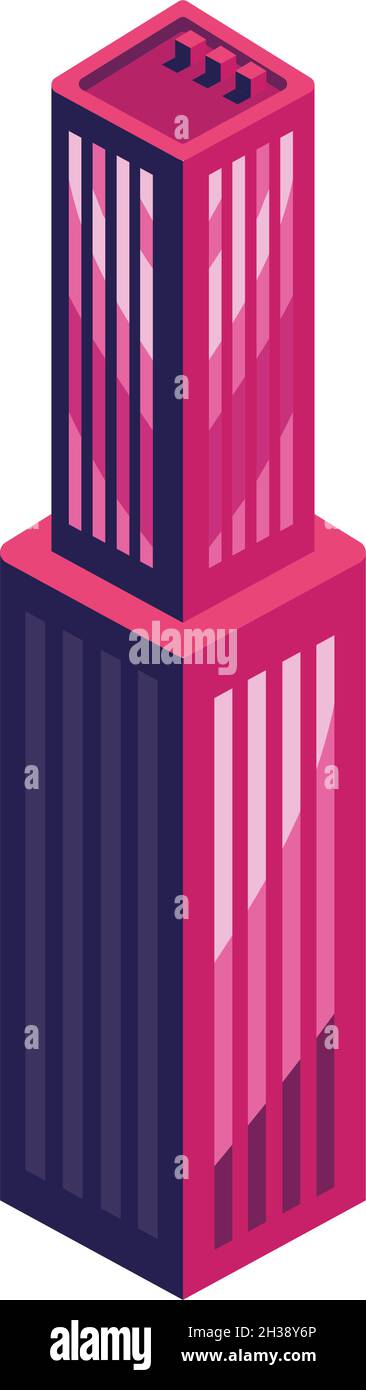 purple building illustration over white Stock Vector Image & Art - Alamy