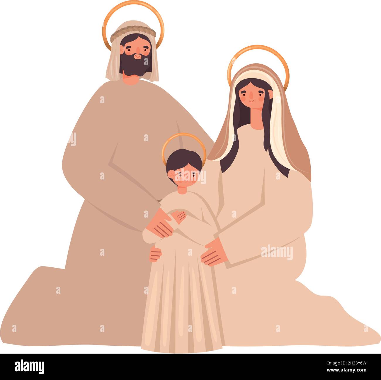 cute holy family Stock Vector Image & Art - Alamy