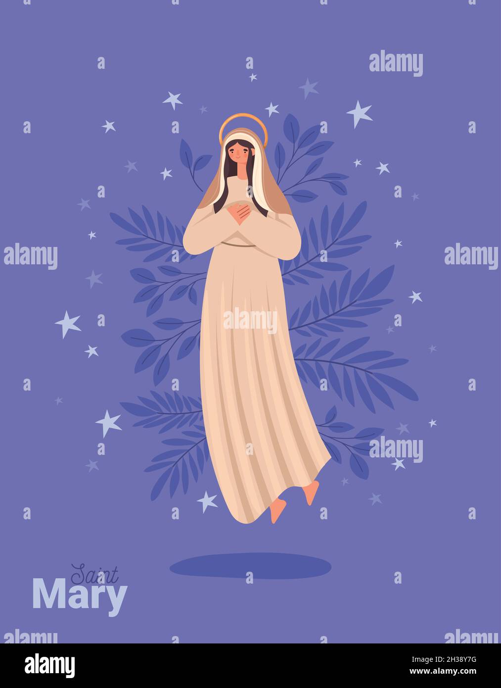 saint mary poster Stock Vector Image & Art - Alamy