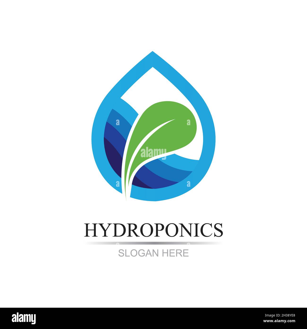 hydroponics logo vector illustration design template Stock Vector Image ...