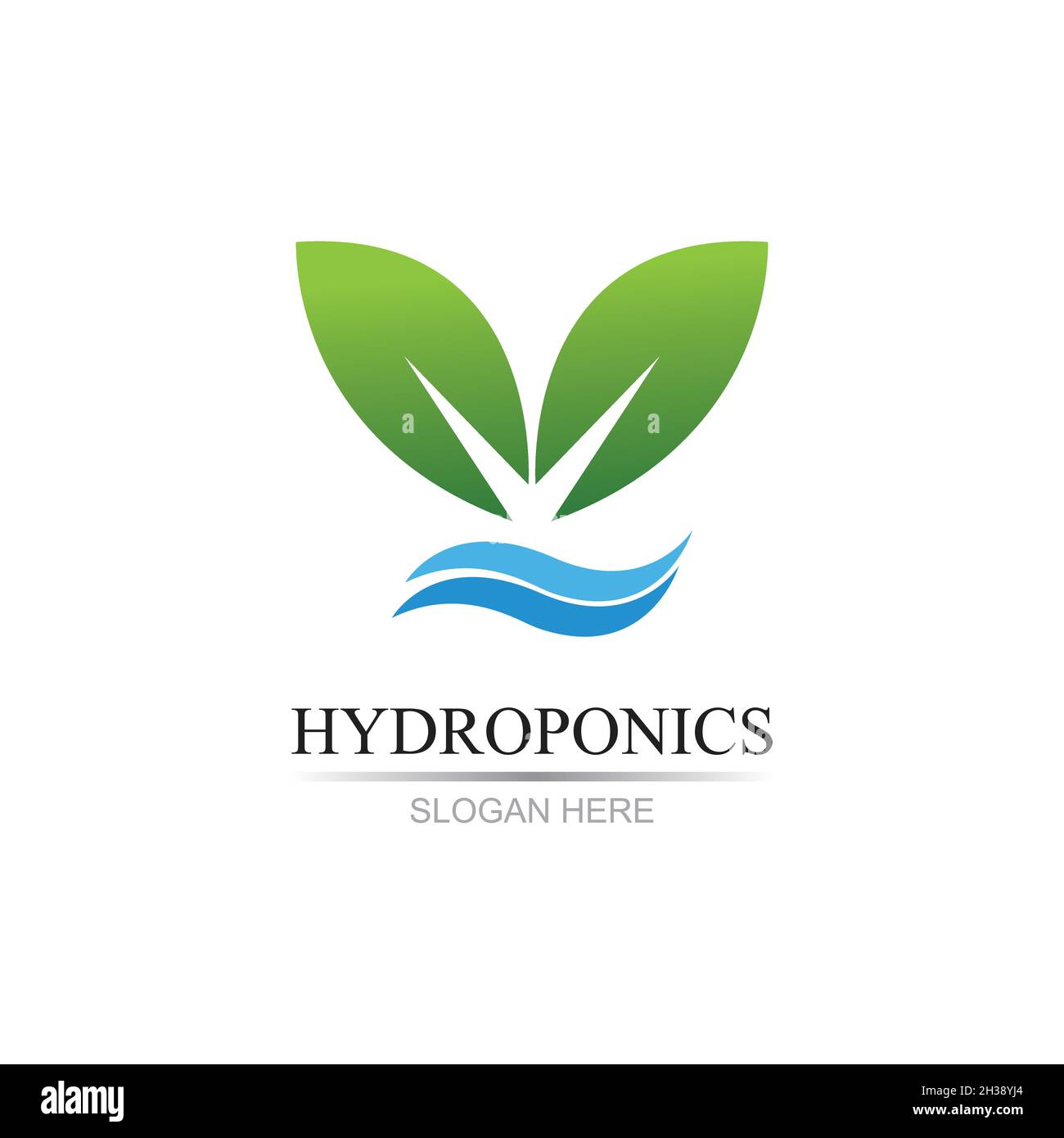 hydroponics logo vector illustration design template Stock Vector Image ...