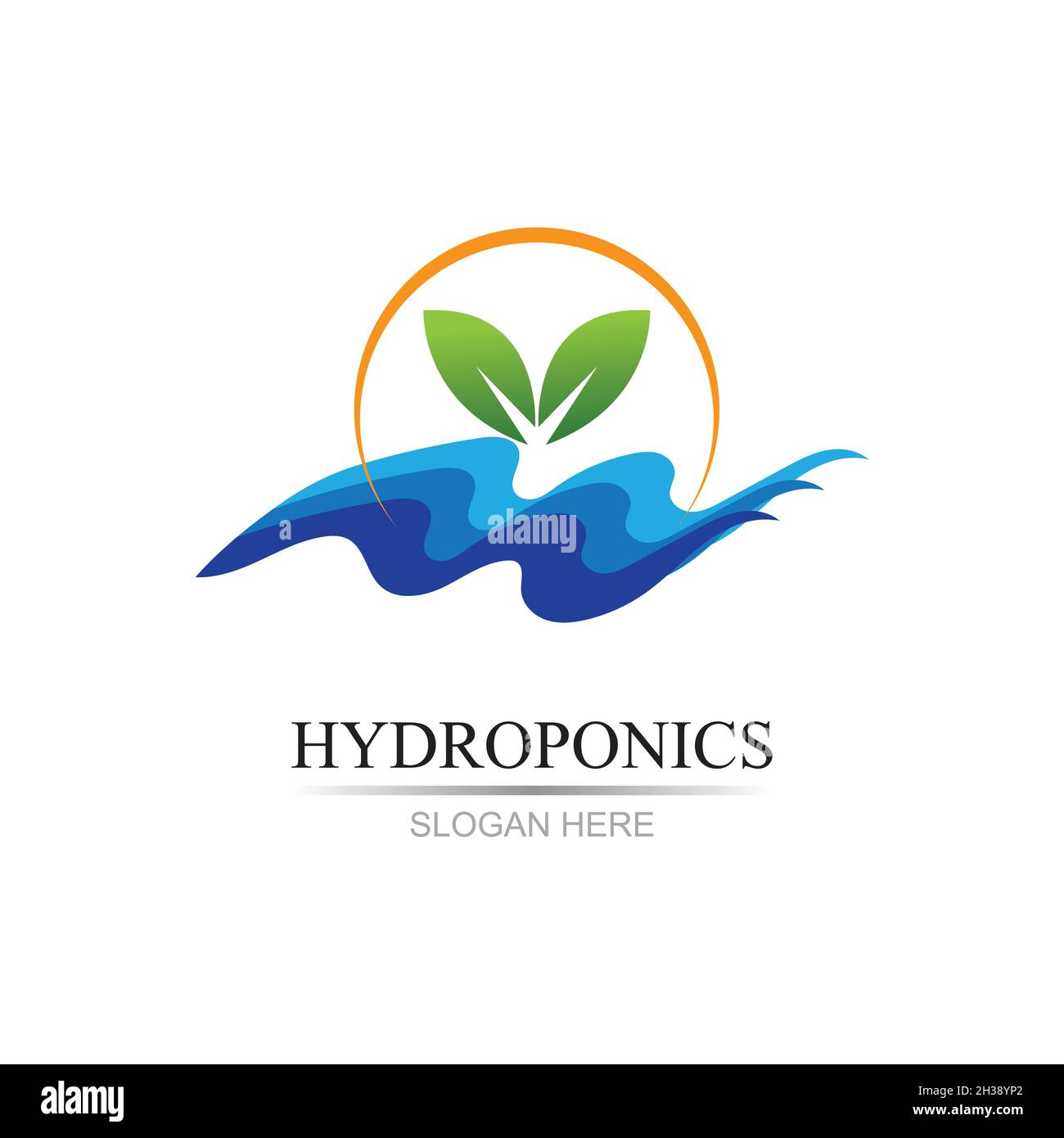 hydroponics logo vector illustration design template Stock Vector Image ...