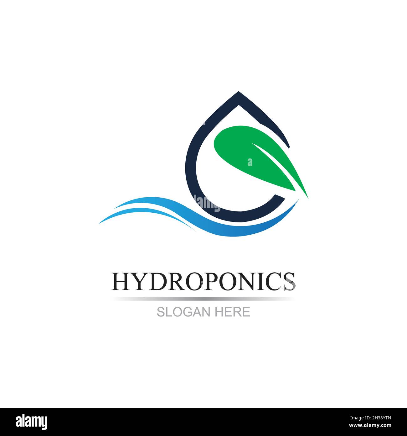 hydroponics logo vector illustration design template Stock Vector Image ...