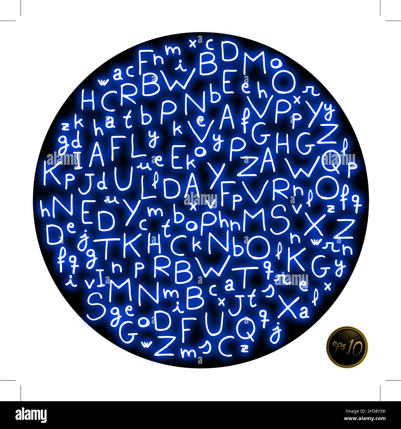 Painting letters design Stock Vector Images - Alamy