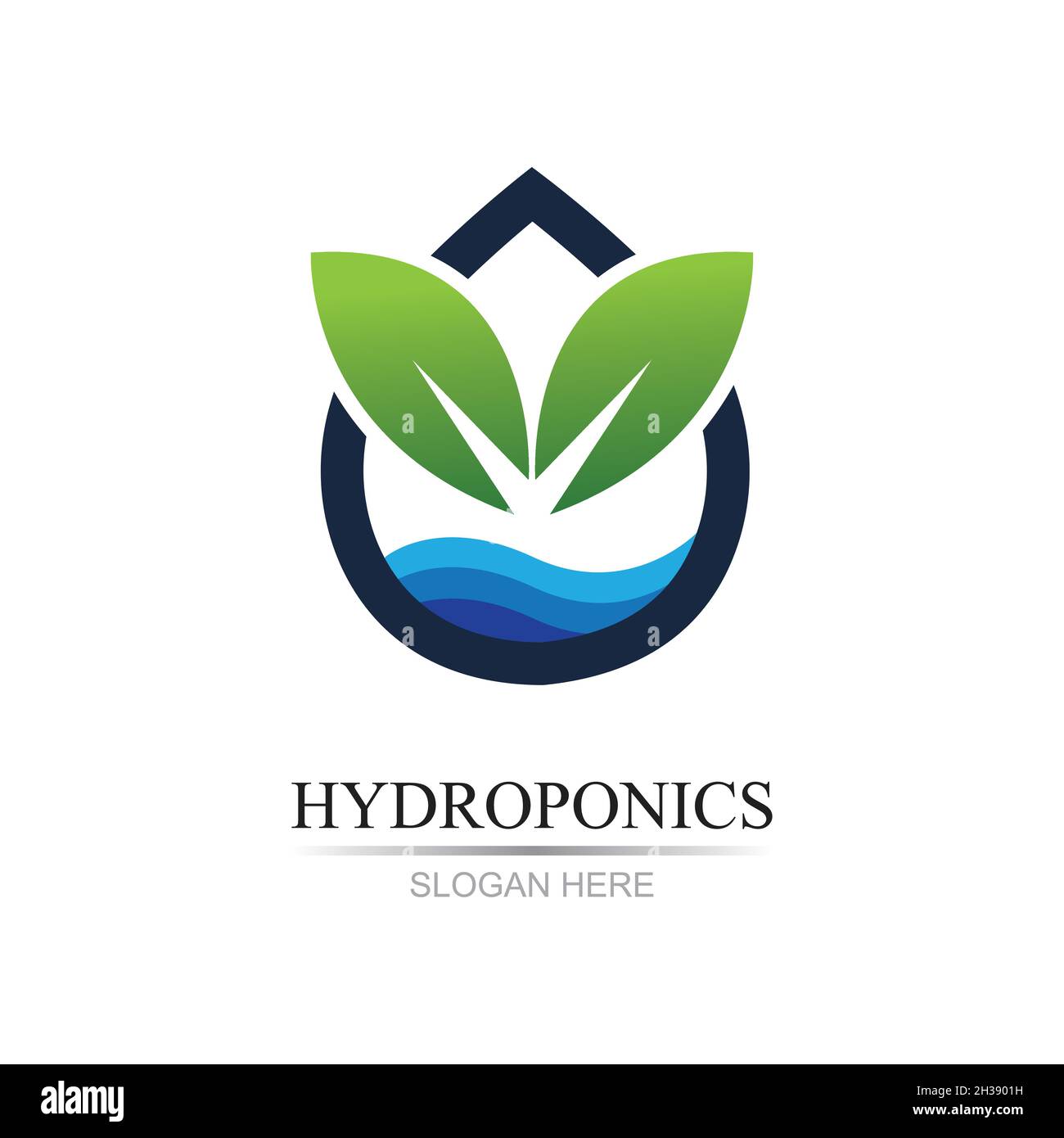hydroponics logo vector illustration design template Stock Vector Image ...