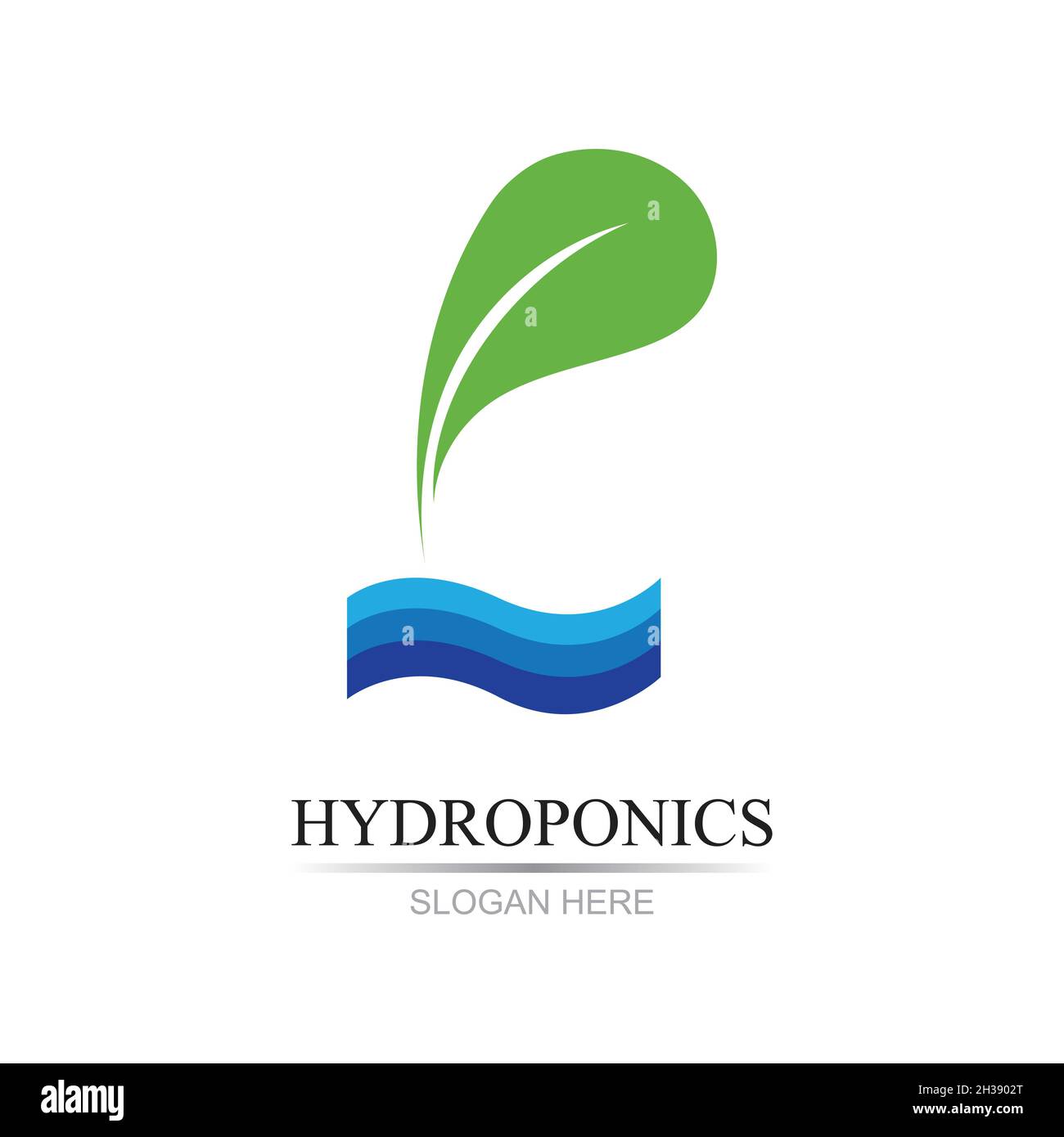 hydroponics logo vector illustration design template Stock Vector Image ...