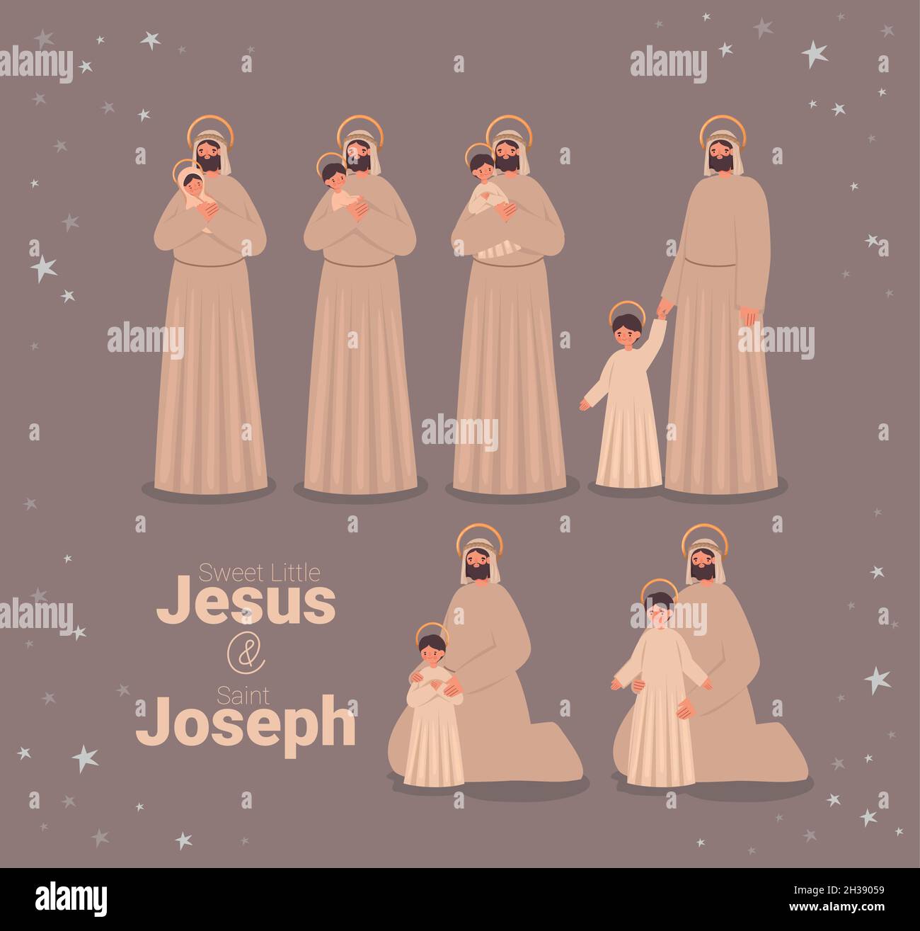 jesus and josephs Stock Vector Image & Art - Alamy