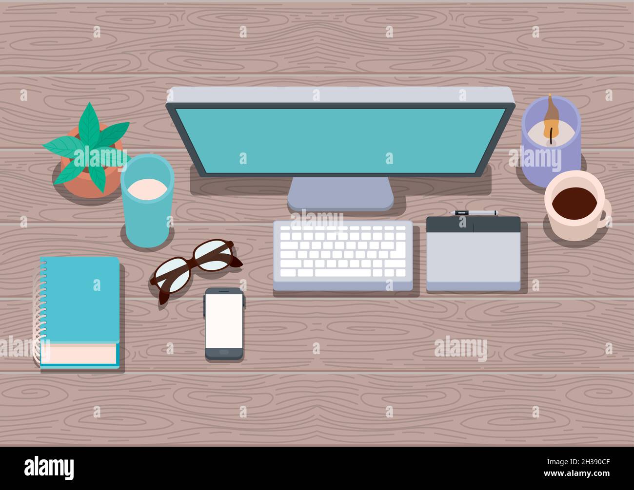 work space poster Stock Vector Image & Art - Alamy