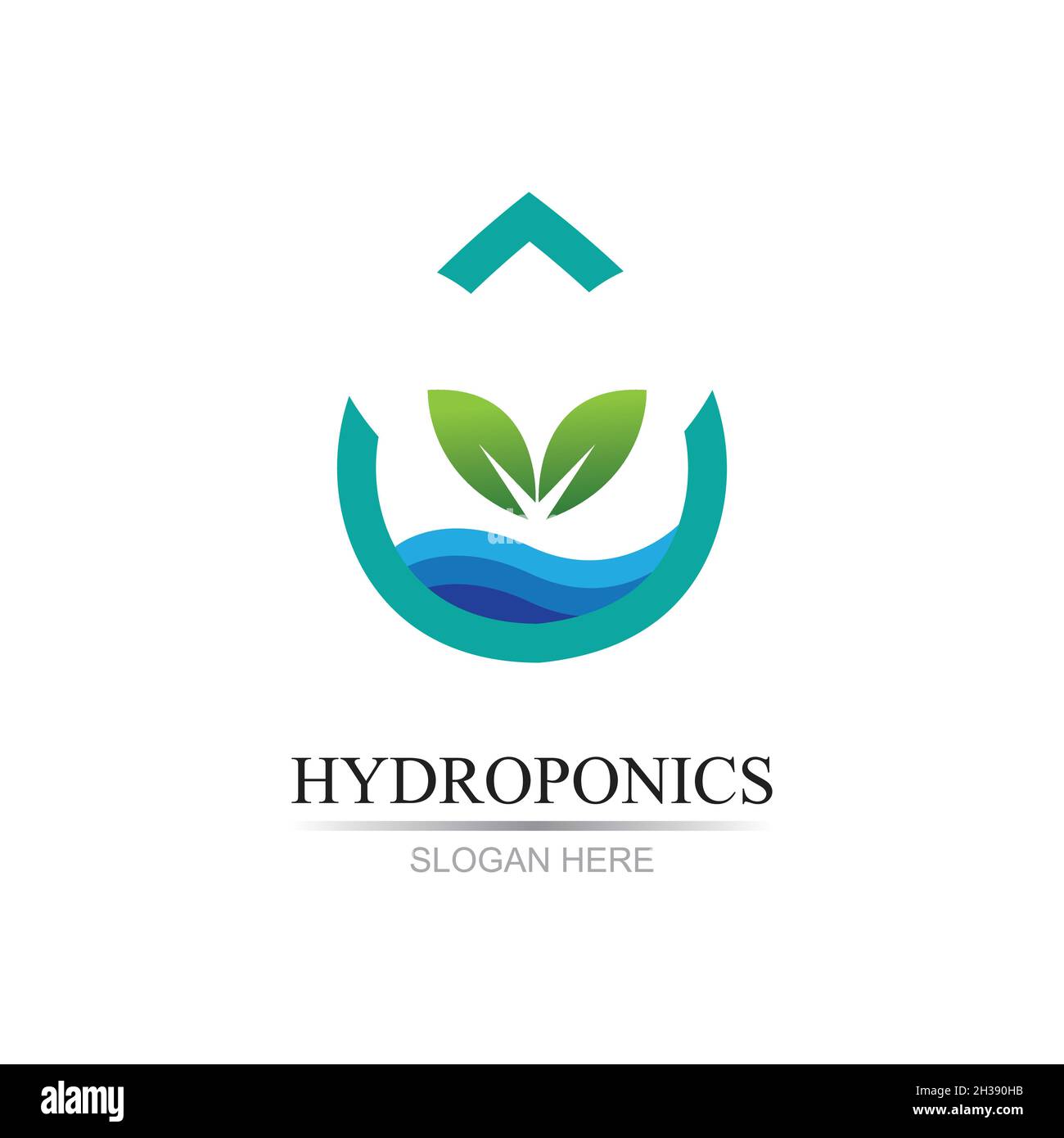 hydroponics logo vector illustration design template Stock Vector Image ...