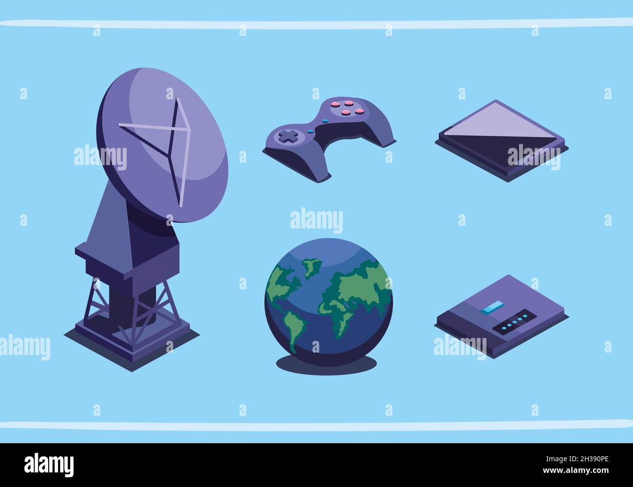 Five items Stock Vector Images - Alamy