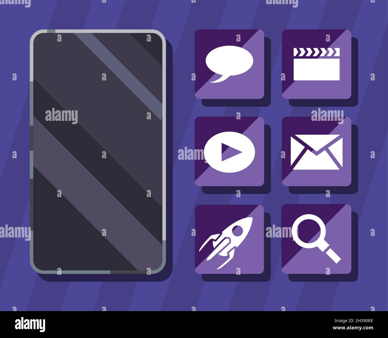 Phone pause illustration vector hi-res stock photography and images - Alamy