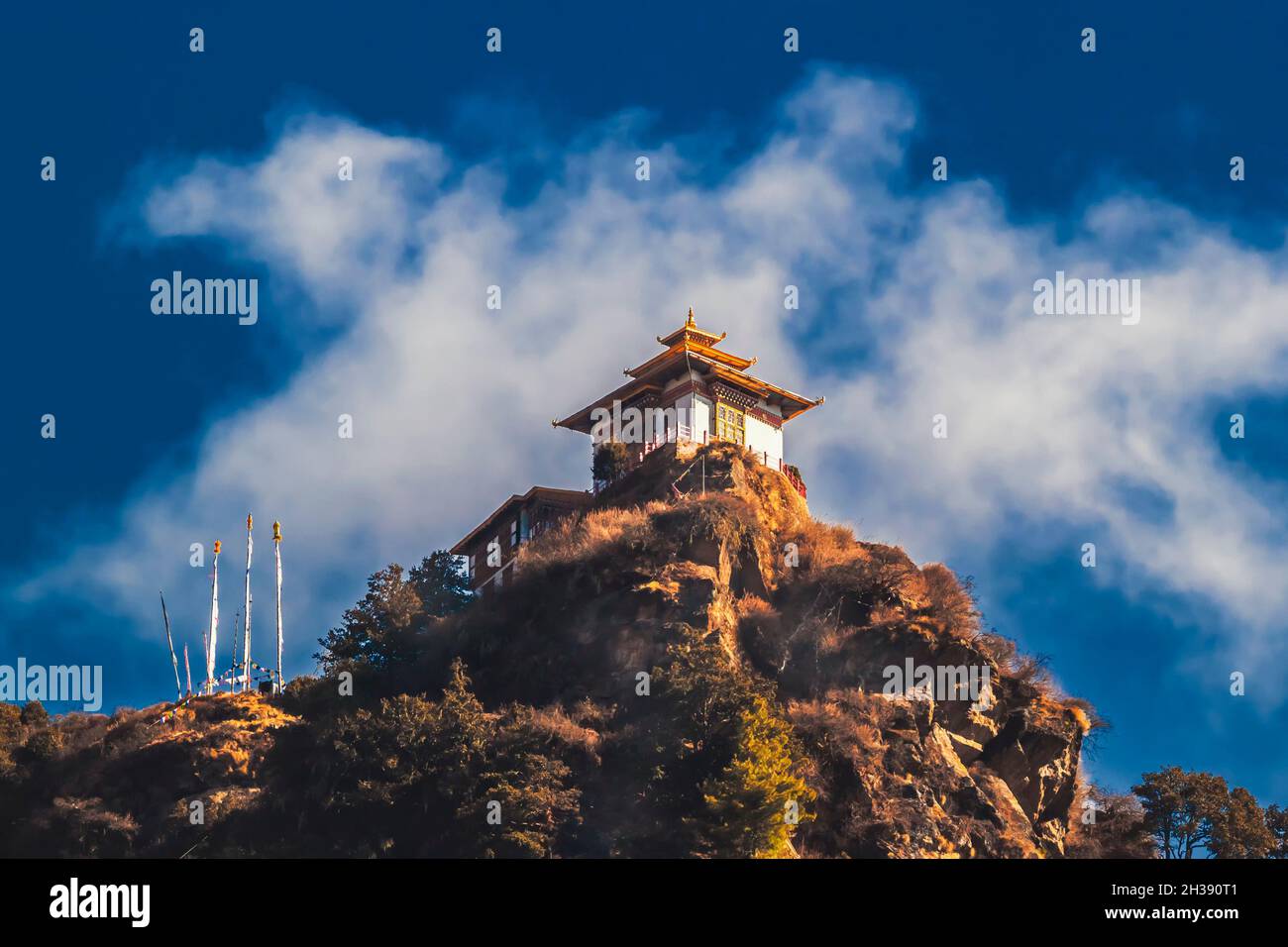 Small building on the way to Taktshang Goemba(Tiger's Nest Monastery ...