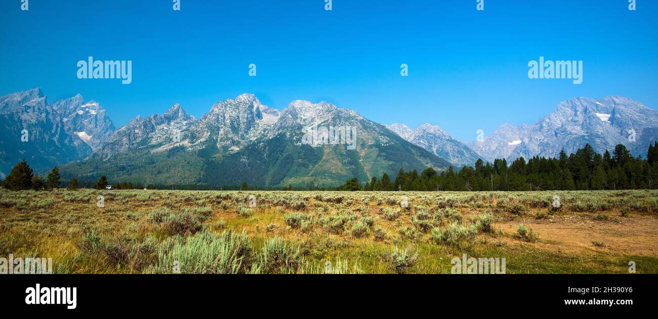 Grand Teton Range, Grand Teton National Park, Wyoming Stock Photo - Alamy