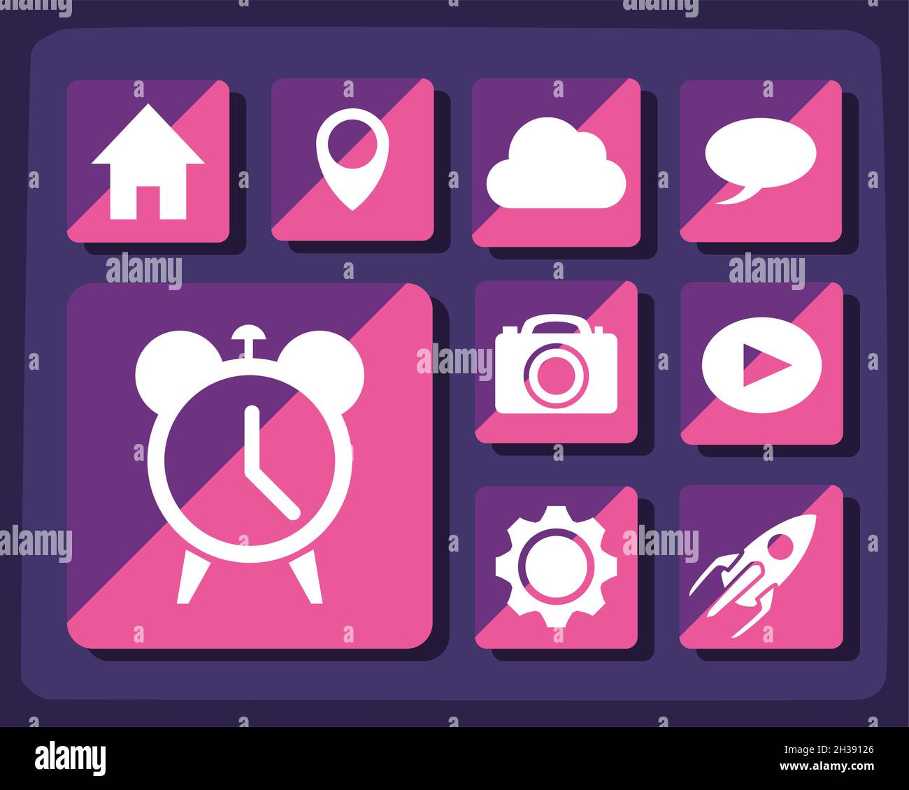 set of great tech apps Stock Vector Image & Art - Alamy