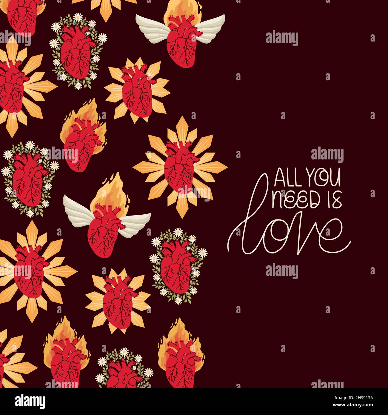 nice love card Stock Vector Image & Art - Alamy