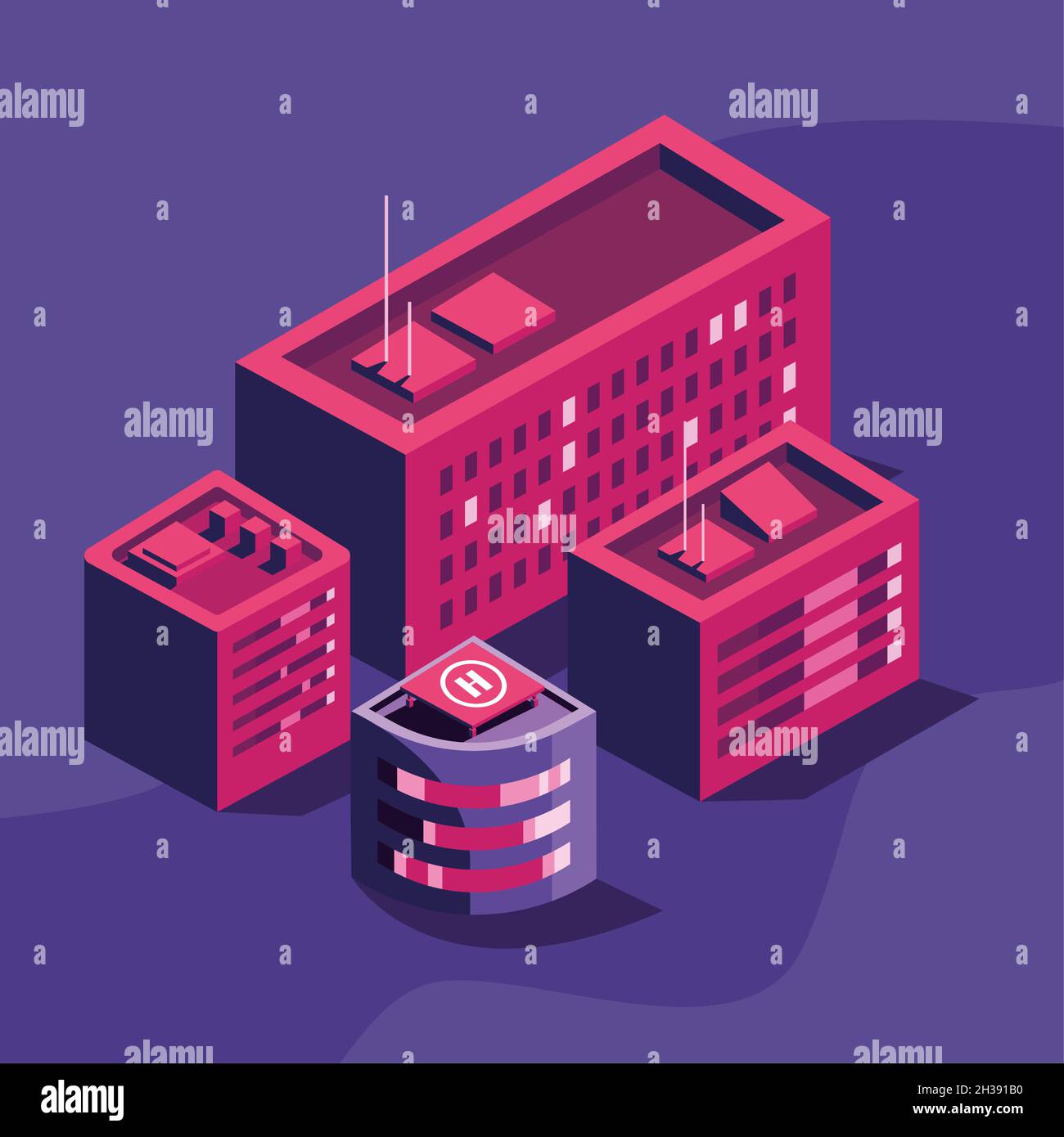 smart city card with buildings Stock Vector Image & Art - Alamy