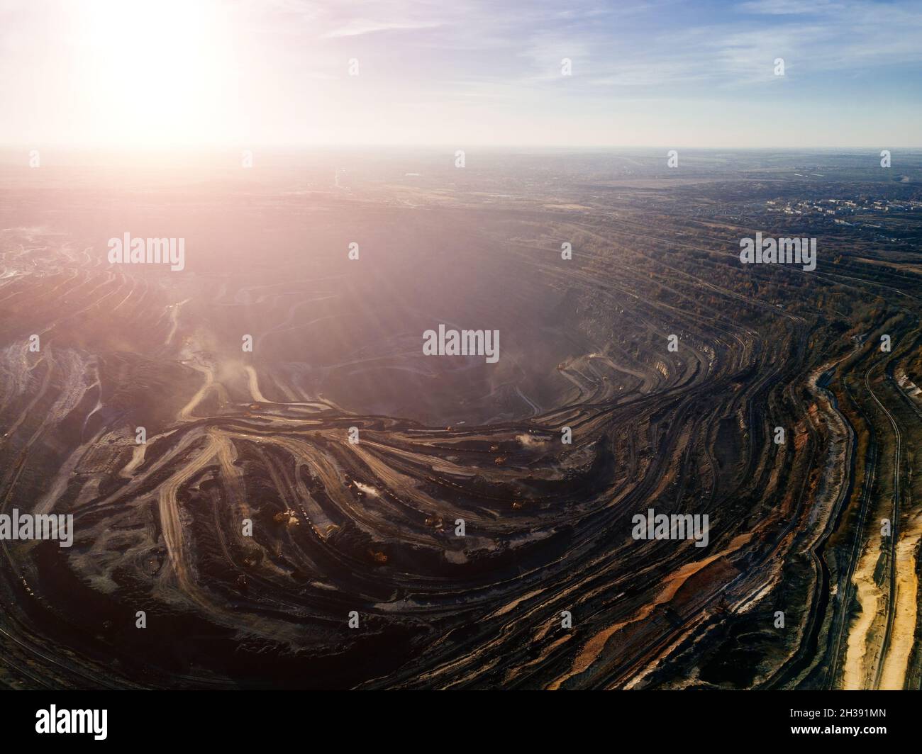 Open cast mining aerial hi-res stock photography and images - Alamy
