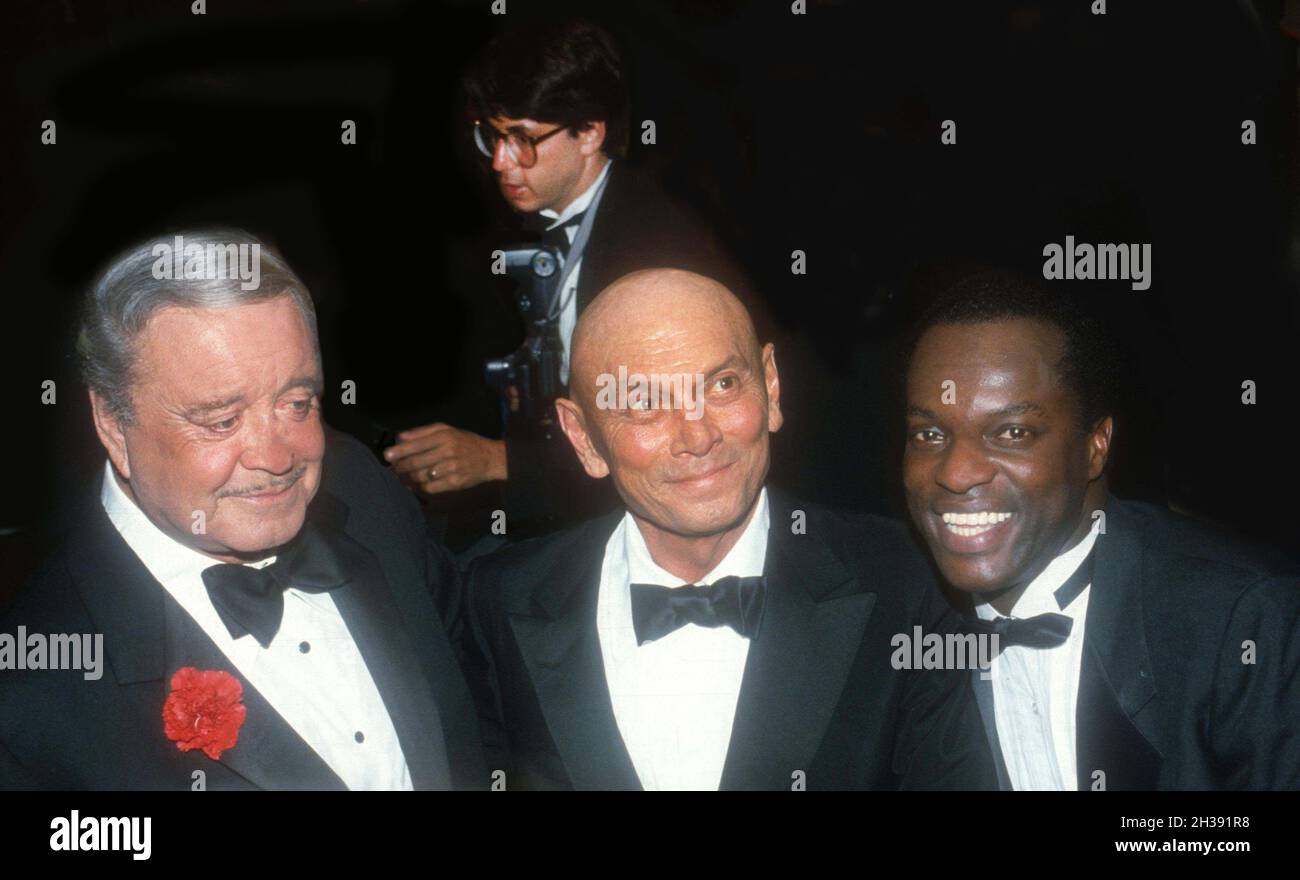 Nipsey Russell Yul Brynner Jackie Gleason 1985 Photo by John Barrett ...