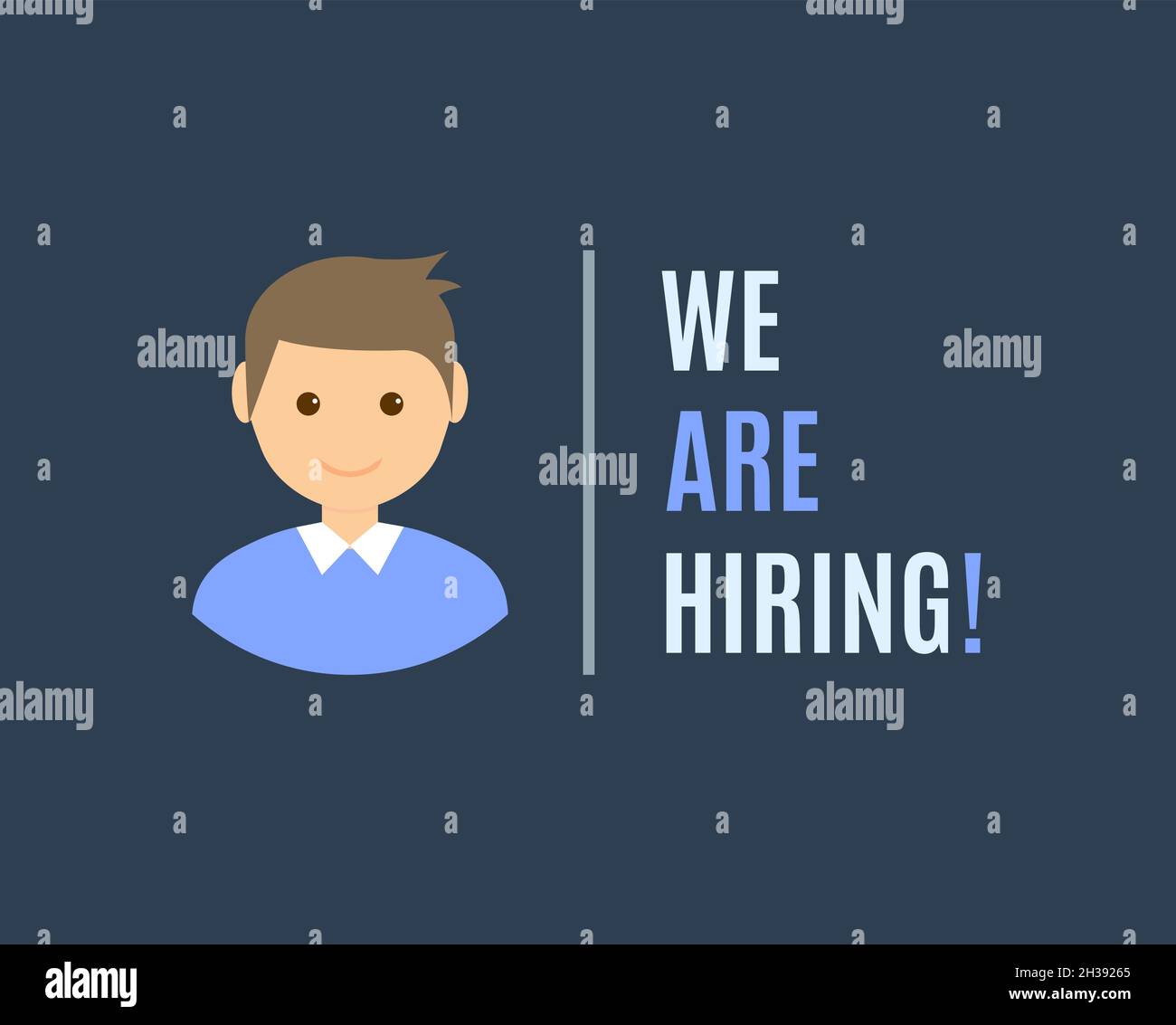 Hiring audience recruitment customer client. Job recruit hire vector ...