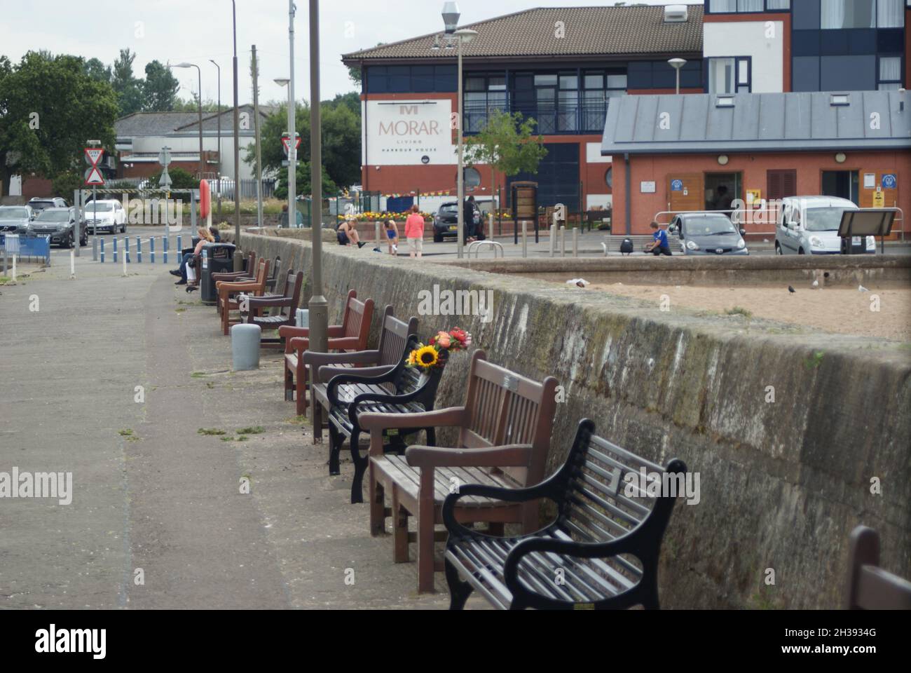 Benches in harbour hi-res stock photography and images - Alamy