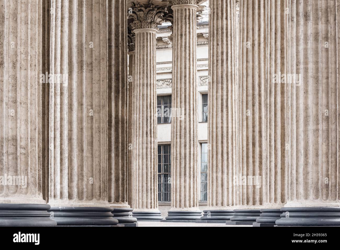 Stone columns of Kazan Cathedral. Saint Petersburg. Russia Stock Photo - Alamy
