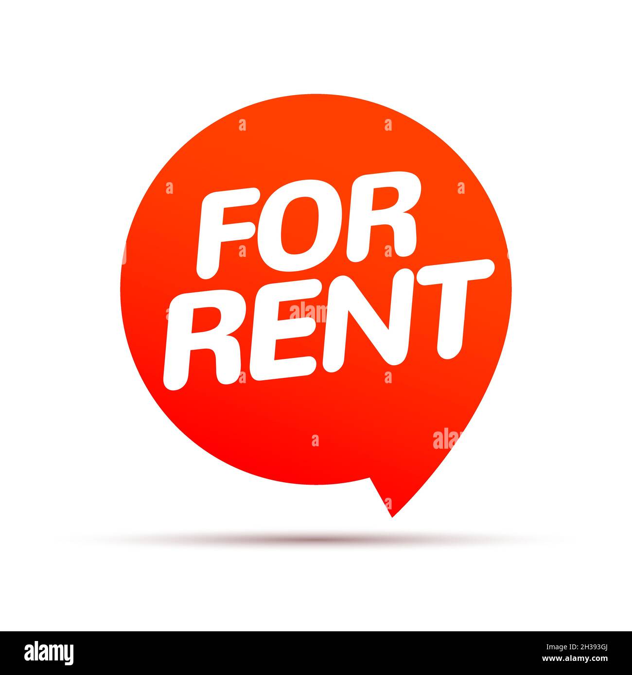 Rent tag label icon. For rent vector sign design Stock Vector Image ...