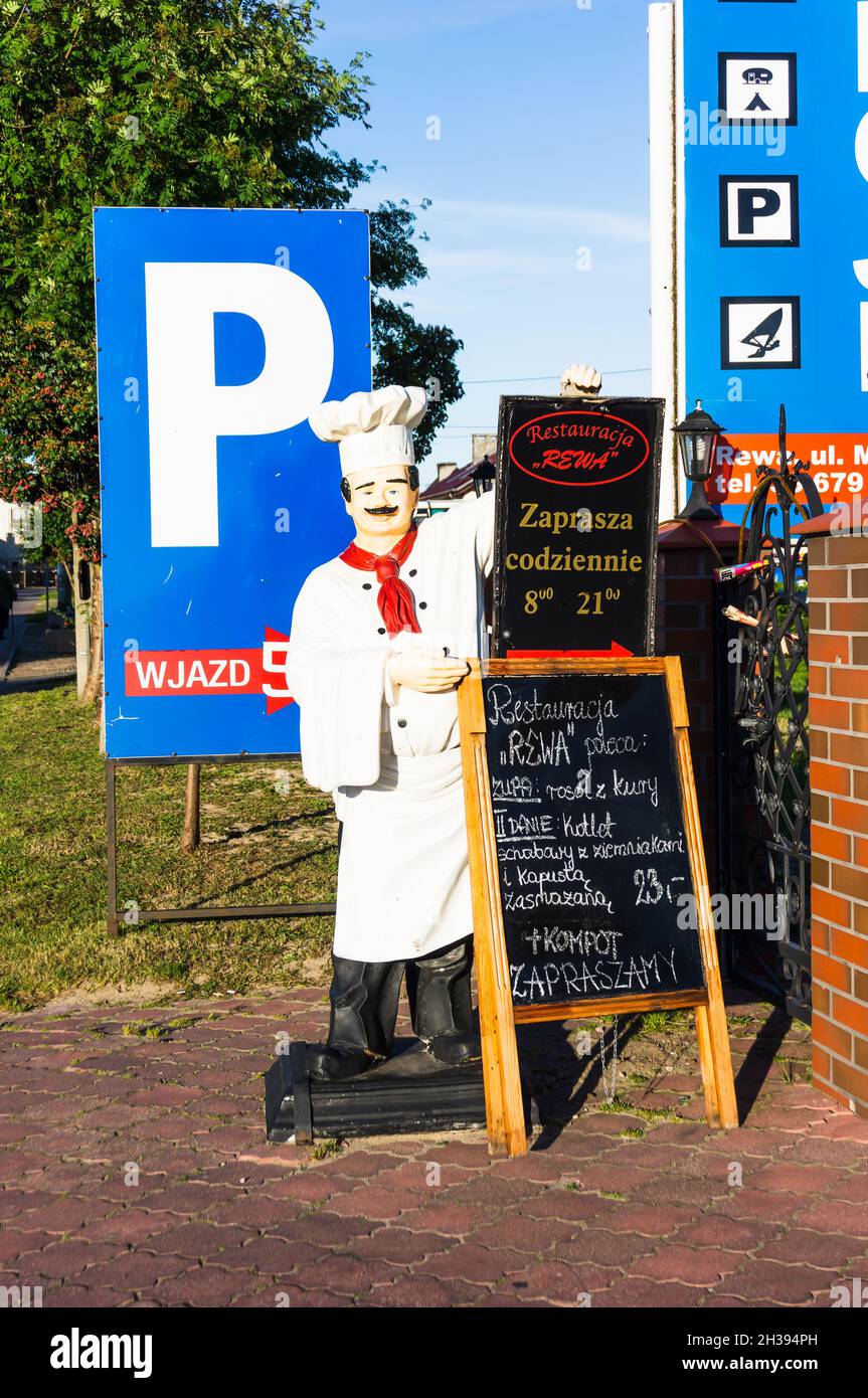 REWA, POLAND - Jun 15, 2014: A vertical shot of a chalkboard with ...