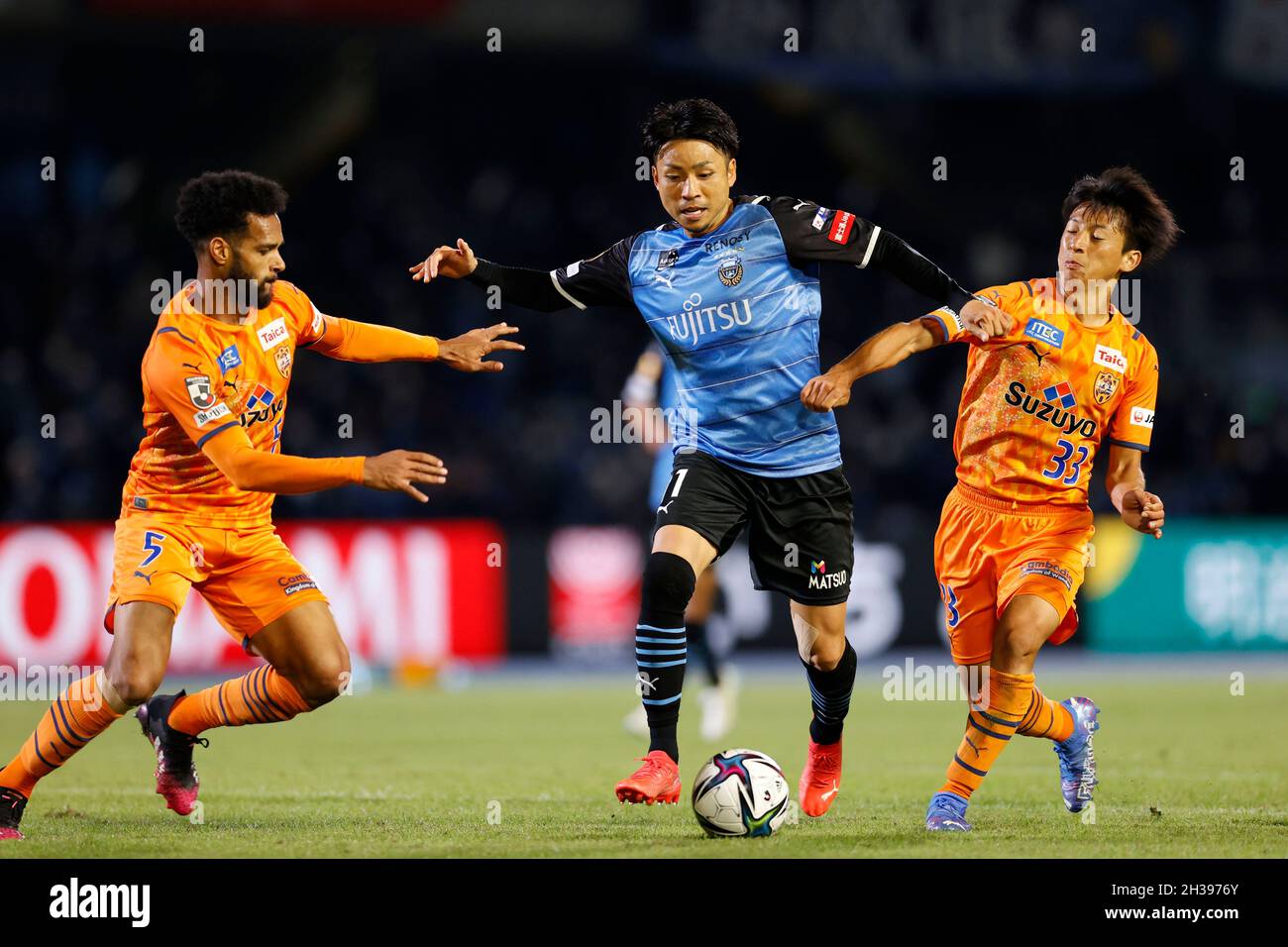 Kawasaki Todoroki Stadium, Kanagawa, Japan. 24th Oct, 2021. Yu ...