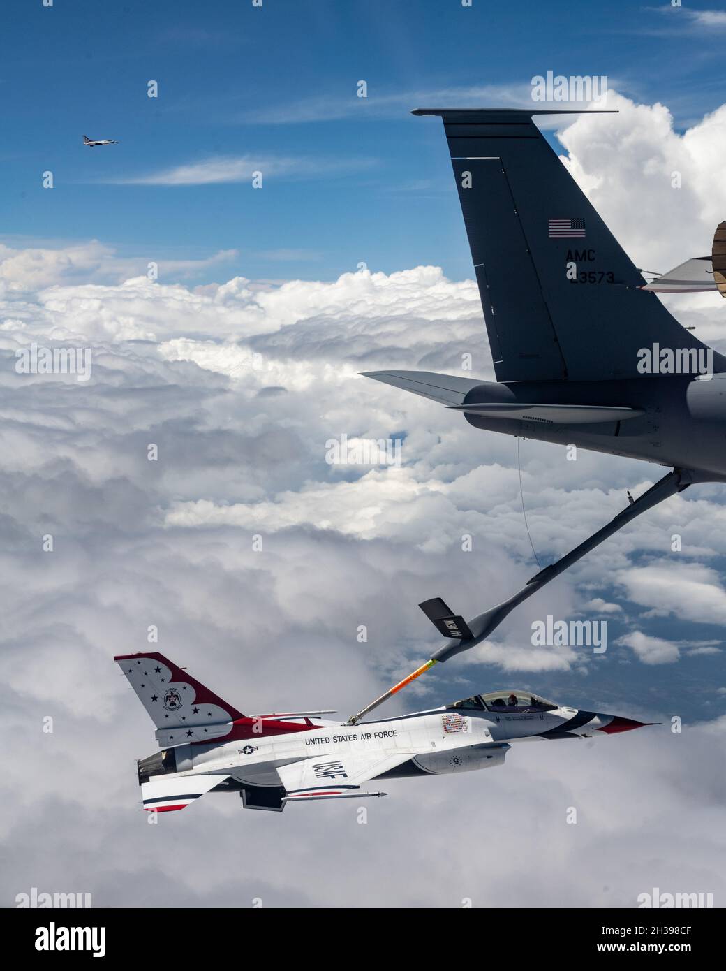 A United States Air Force Air Demonstration Squadron "Thunderbirds" F ...