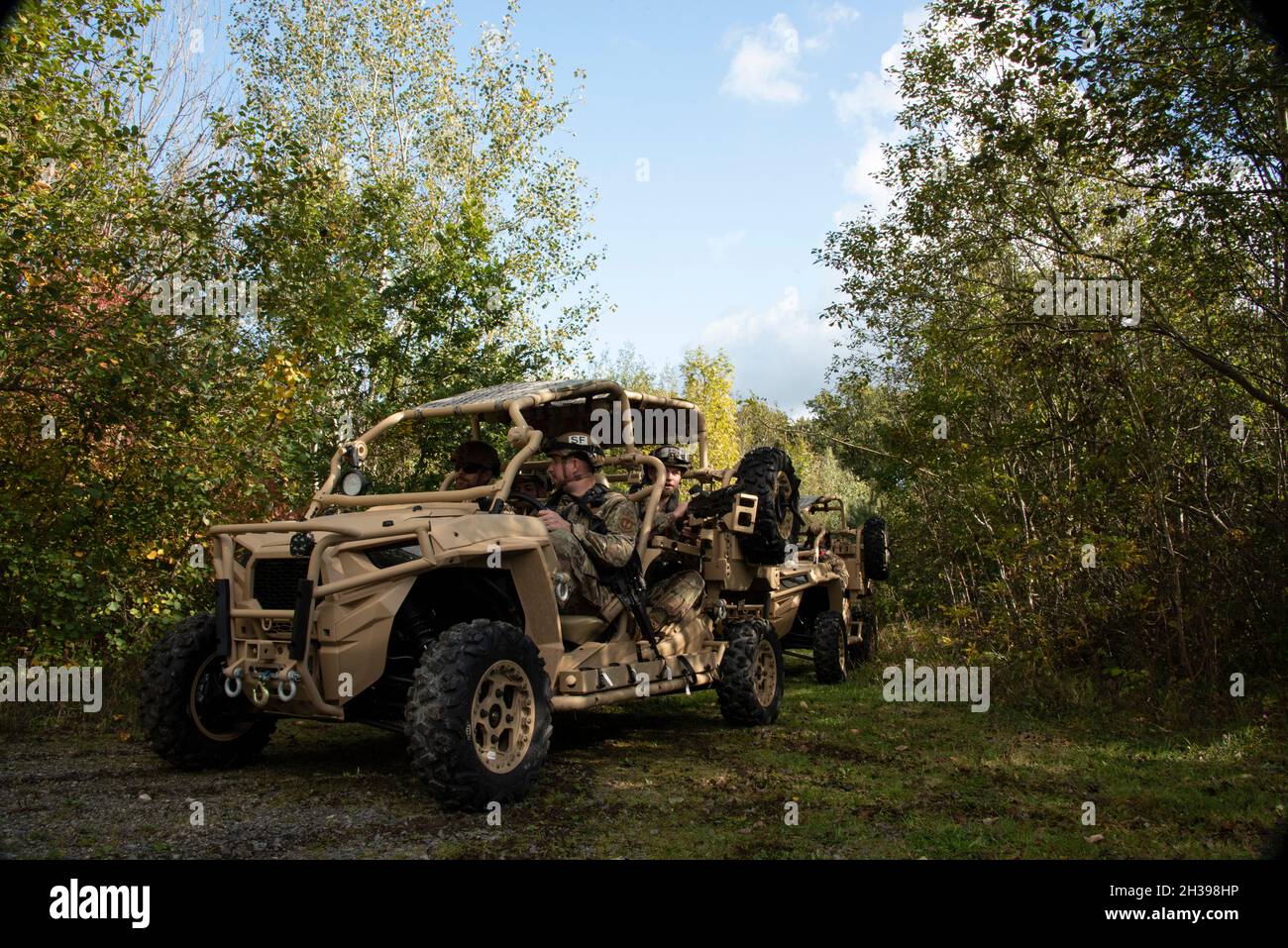 U.S. Air Force Security Forces Airmen from the 52nd Security Forces ...