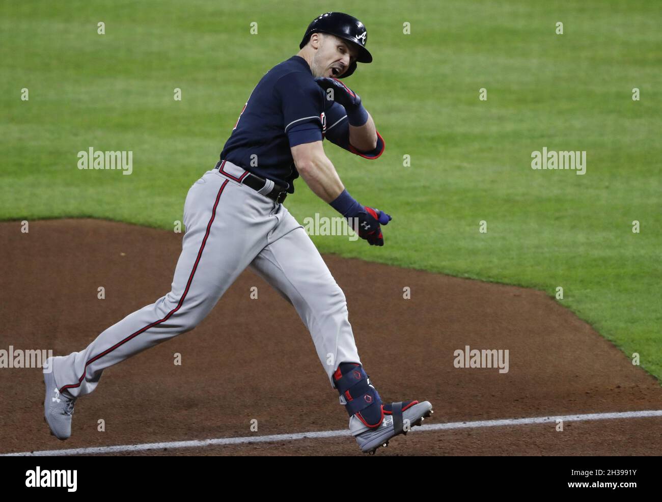 Houston, United States. 26th Oct, 2021. Atlanta Braves Adam Duvall ...