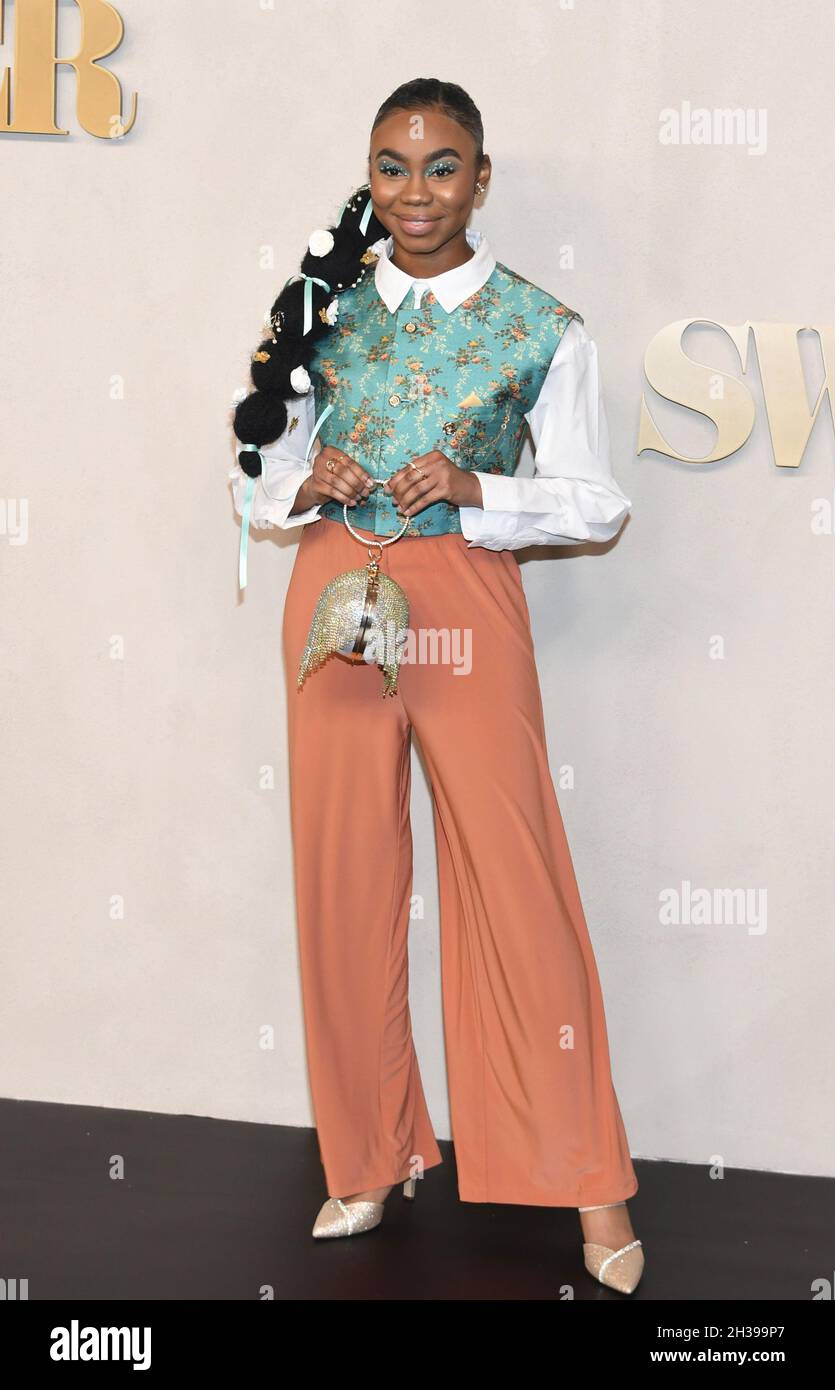 New York, NY, USA. 26th Oct, 2021. Jordan Rice at Apple TV Swagger ...