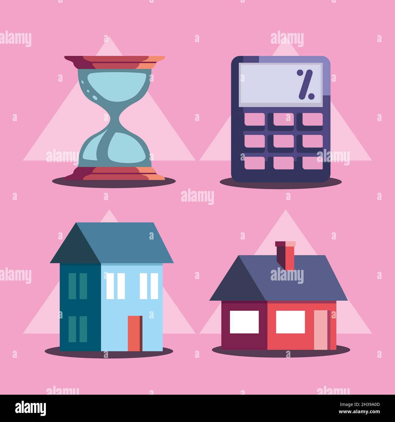 set of four real state icons Stock Vector Image & Art - Alamy