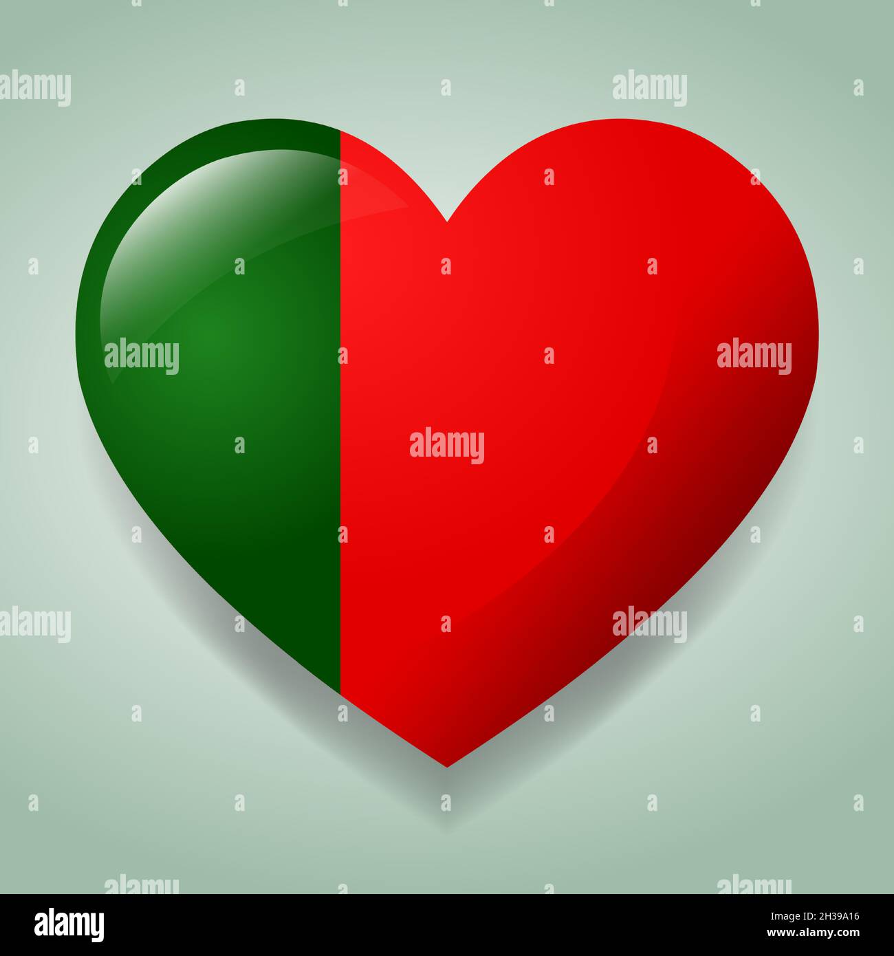 Love portugal symbol heart flag hi-res stock photography and images - Alamy