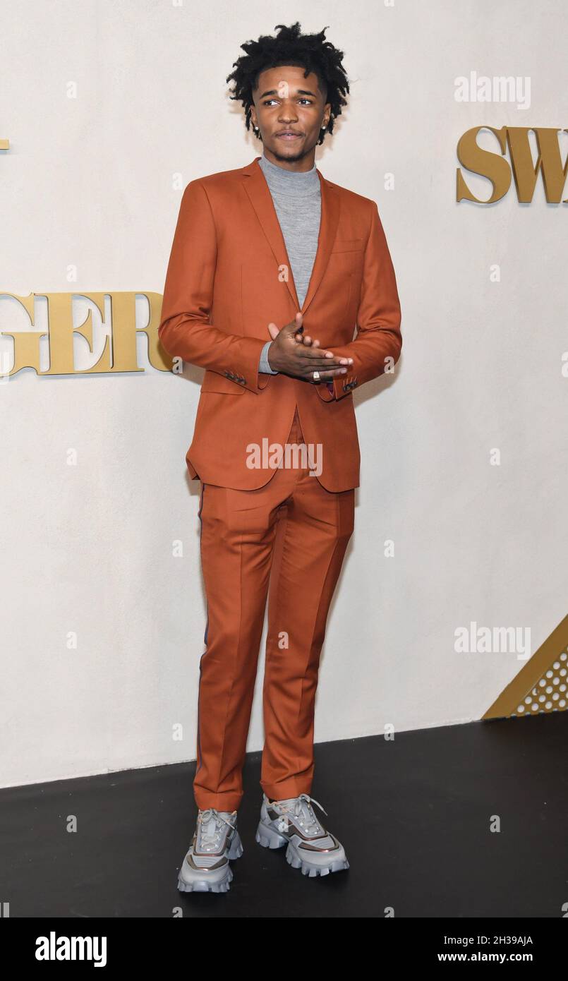 New York, NY, USA. 26th Oct, 2021. Isaiah Hill at Apple TV Swagger ...