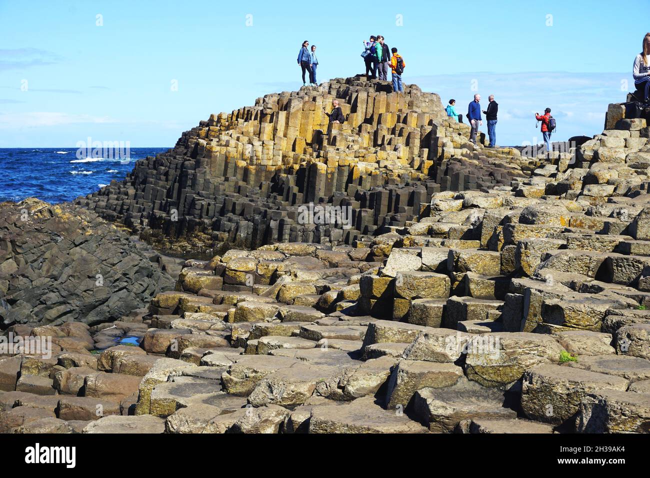 Basalt Ireland The Giant's Causeway In Northern Ireland. Hexagonal