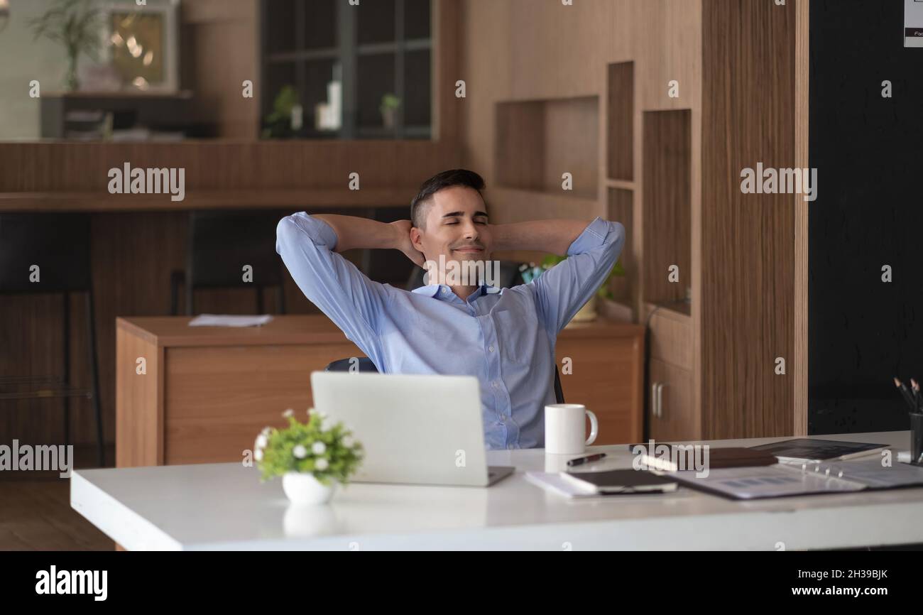 Relaxed and calm hi-res stock photography and images - Alamy