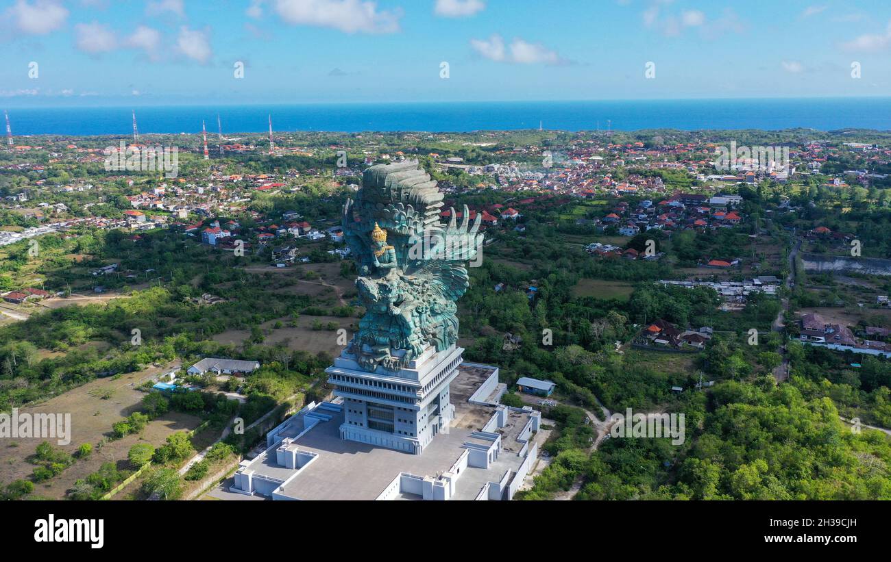 view from above of Garuda Wisnu Kencana statue. the most iconic Landmark in Bali Stock Photo - Alamy