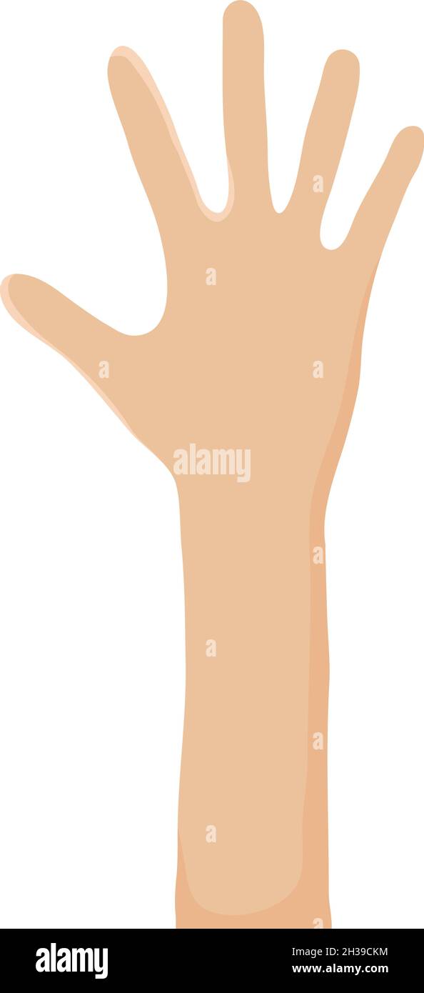 extended hand icon on white background Stock Vector Image & Art - Alamy