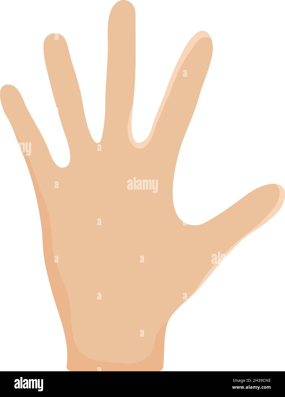 human hand palm on white background Stock Vector Image & Art - Alamy