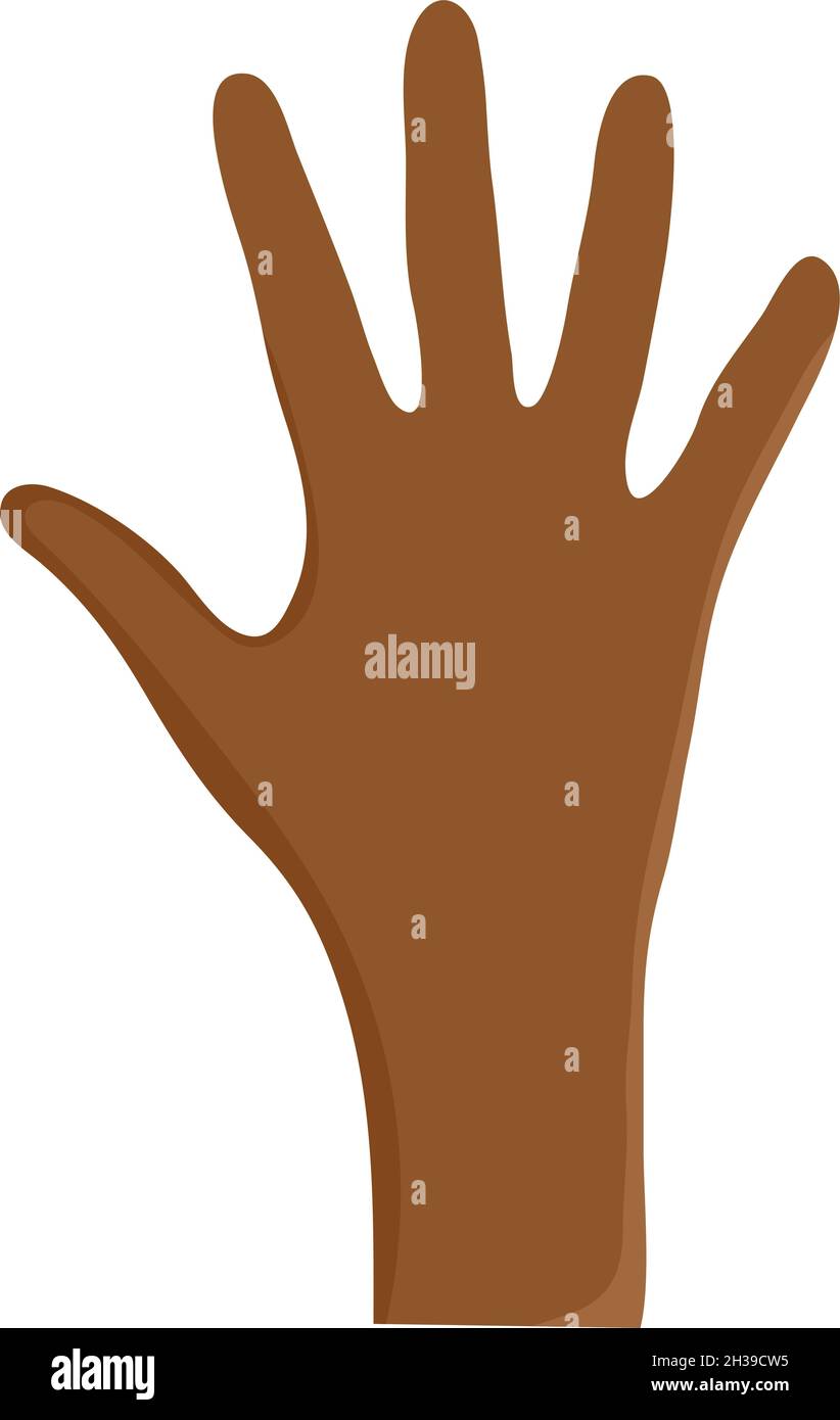 brown hand icon on white background Stock Vector Image & Art - Alamy