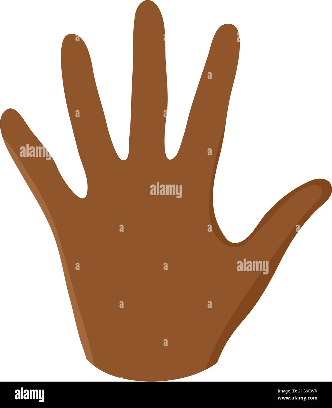 open brown hand icon on white background Stock Vector Image & Art - Alamy