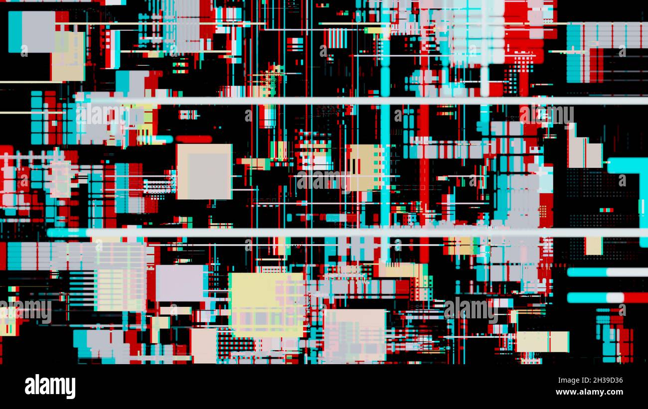 Glitched technology background Stock Photo - Alamy