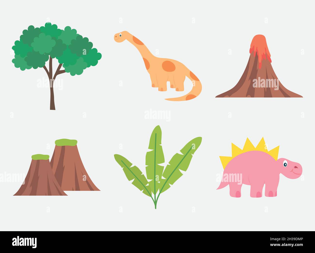 nature and dinosaurs icon collection Stock Vector Image & Art - Alamy