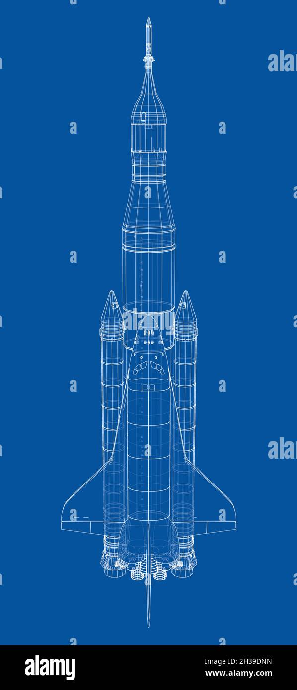 Rocket carrying space shuttle Stock Vector Image & Art - Alamy