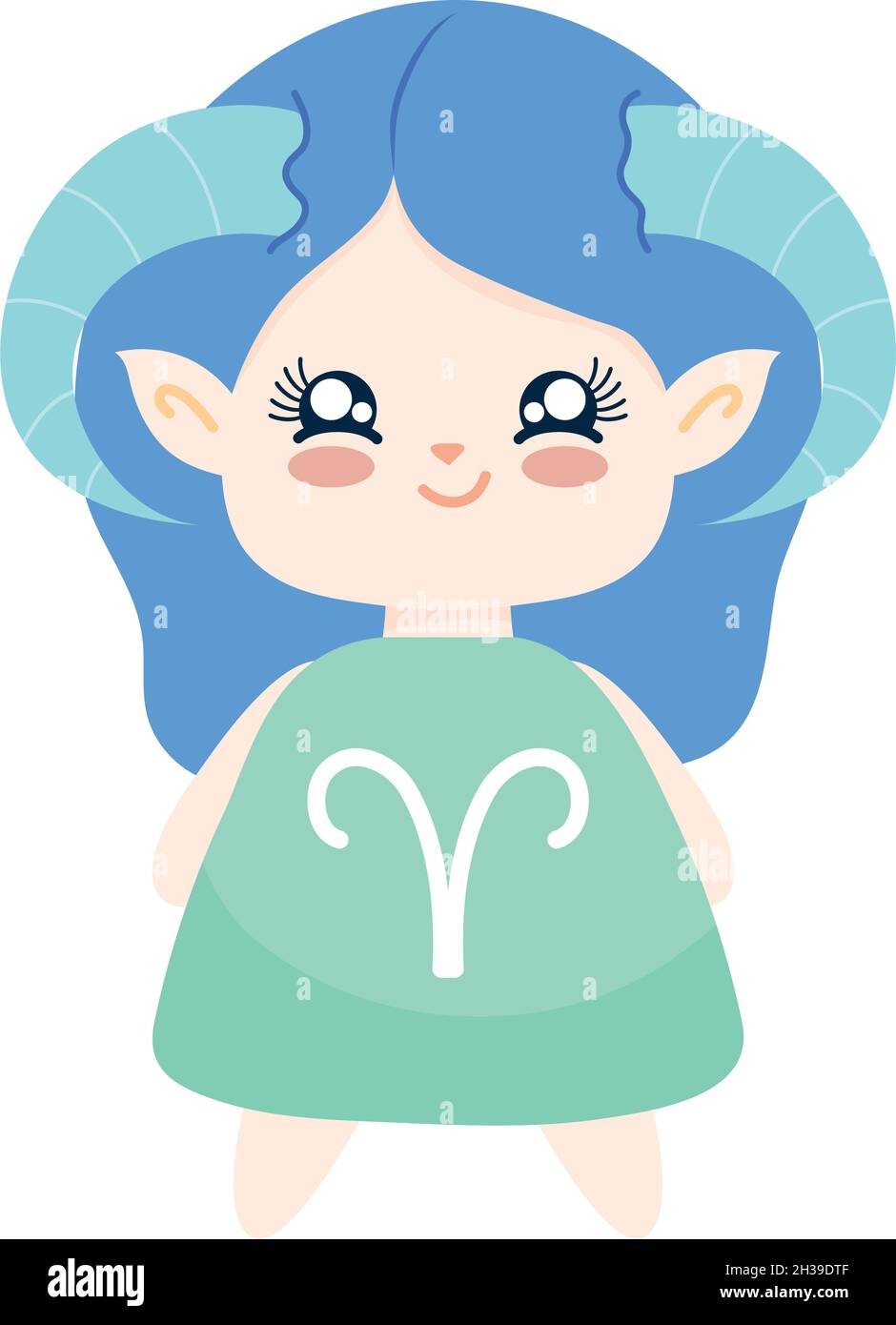 Cute aries zodiac sign vector hi-res stock photography and images - Alamy