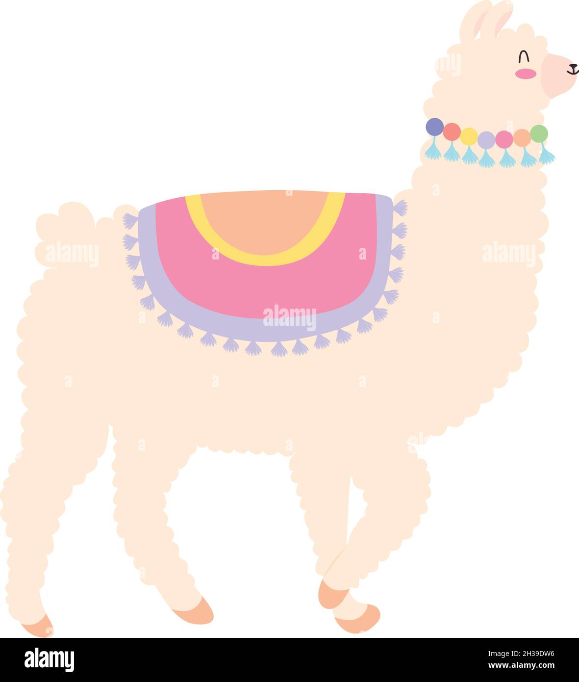 cute llama icon on white background Stock Vector Image & Art - Alamy